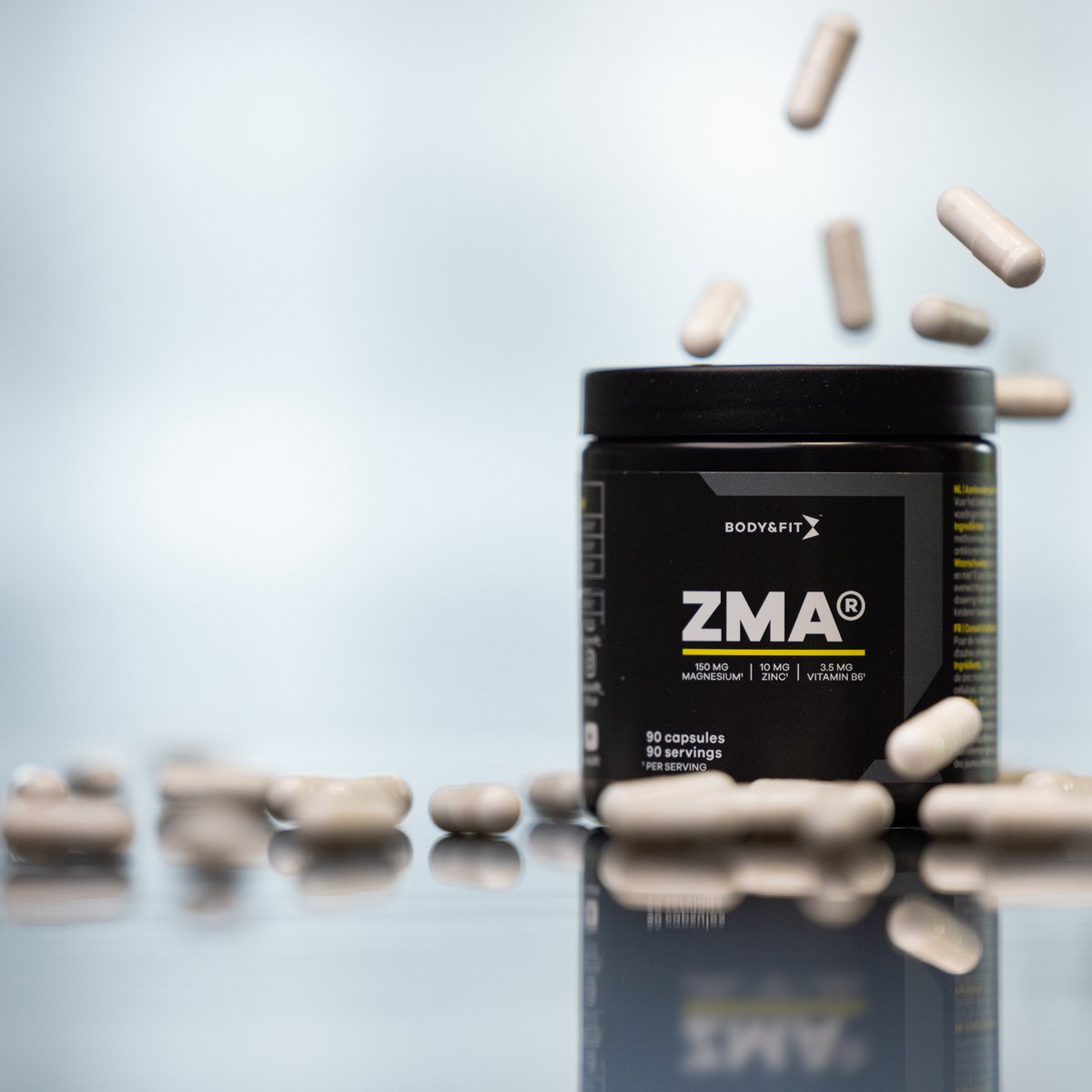 Body & Fit Anabolic ZMA - Magnesium Tabletten met Zink & Vitamine B6 - 90 capsules | bol
