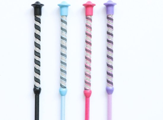 HB - Diamonds Dressuur Zweep - Paars - 100 cm | bol