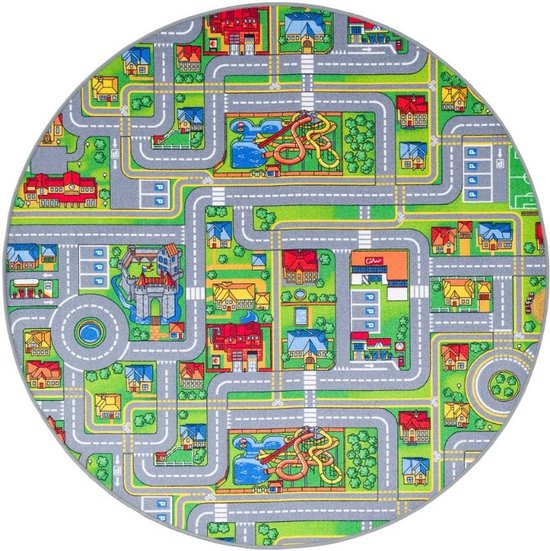 Rond Stratenplan Speelkleed 130cm | bol