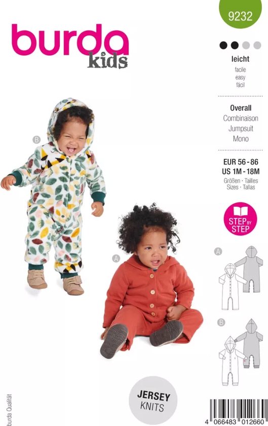 Burda nr.9232 maat 56 - 86 | bol.com