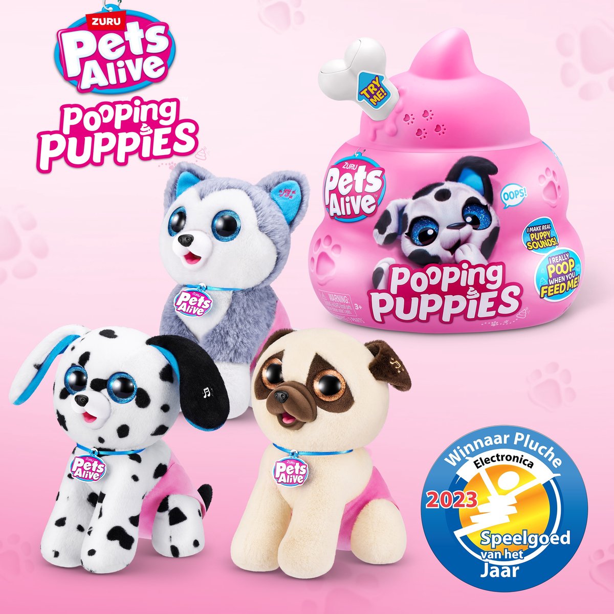 ZURU Pets Alive Pooping Puppies - Puppy câlin qui fait caca ...