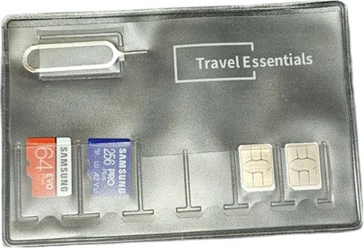 travel essentials geheugenkaart houder - geschikt voor SD kaarten en ...