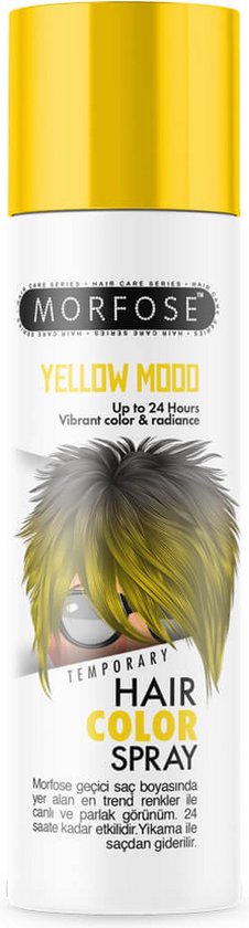 Morfose Hair Color Spray 150ml - Yellow Mood - Geel | bol