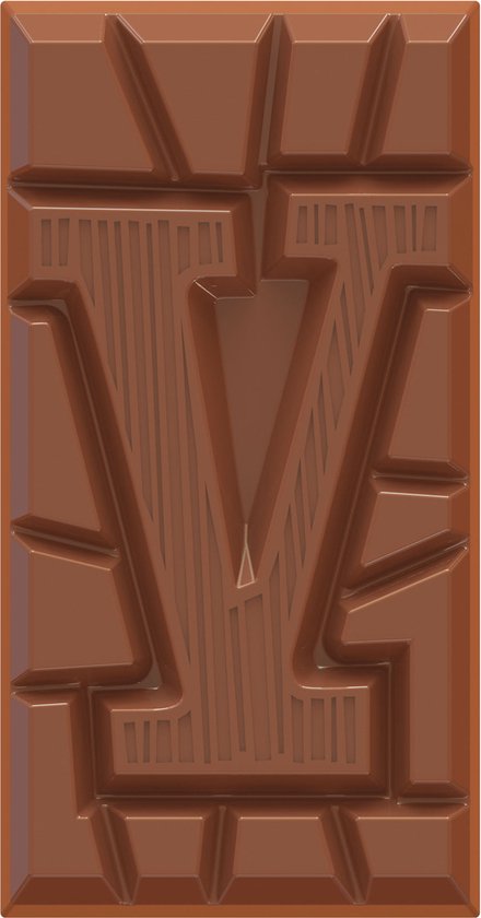 Tony's Chocolonely Chocolade Letter V - Melkchocolade Chocoladeletter ...