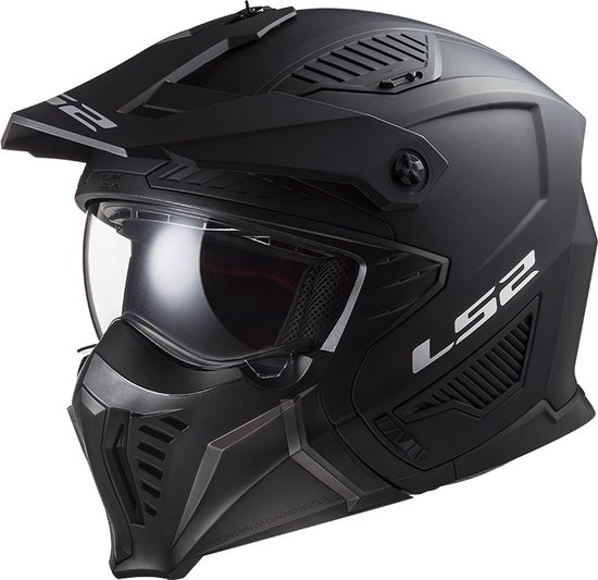 LS2 Helm Drifter Solid OF606 - jethelm - mat zwart - maat XL | bol