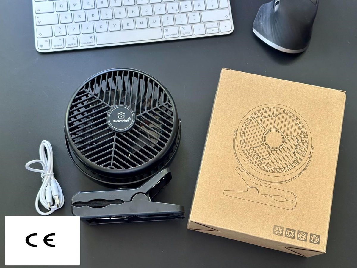Mini Ventilator – 3 Snelheden – 360 Graden – USB Ventilator – Sterke ...