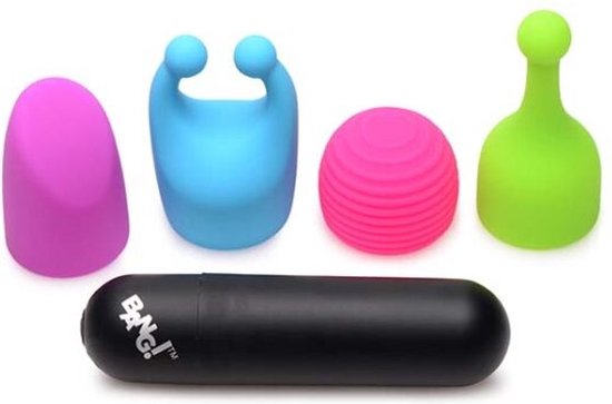 XR Brands - Rechargeable Bullet with 4 Attachments | bol