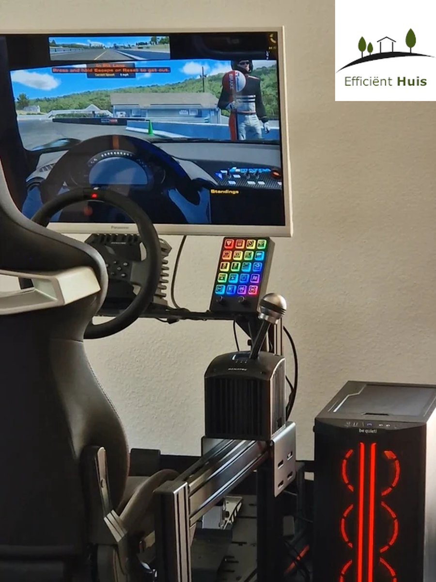 BoxOneRacing BOR X1 - Buttonbox voor Streamen, Simracing of Vliegsimulator met LED knoppen | bol