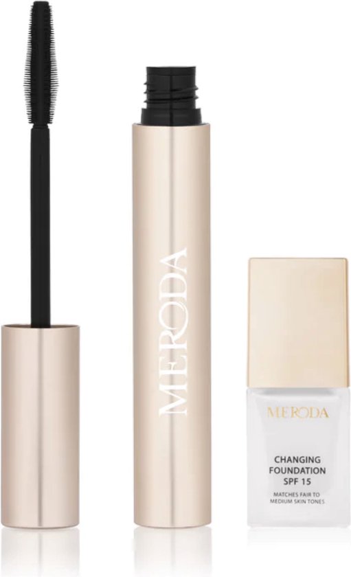 Meroda Gilded Lashes Mascara - Inclusief Mini Changing Foundation ...