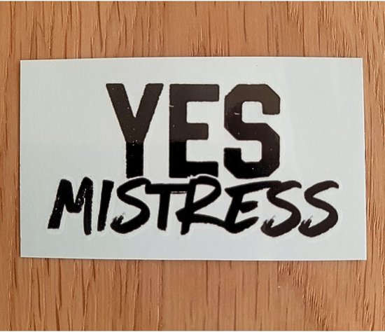 YES MISTRESS Tatoeage - JA MEESTERES Tattoo volwassenen - Verwijderbare ...