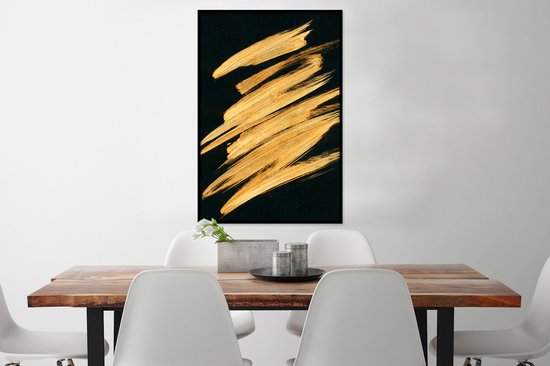 Fotolijst incl. Poster - Goud - Verf - Strepen - Luxe - Abstract ...