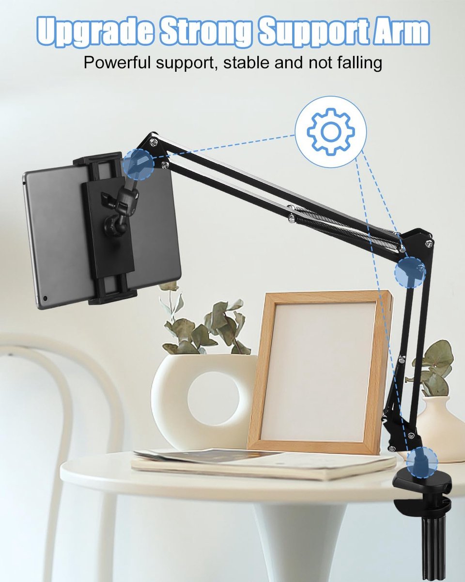 Tablet Houder Metalen,360° draaibare aluminium arm houder,Tablet ...