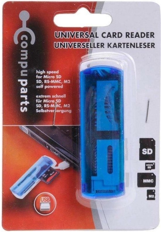 Compuparts Kaartlezer - Kaart lezer - USB Card Reader - High Speed ...