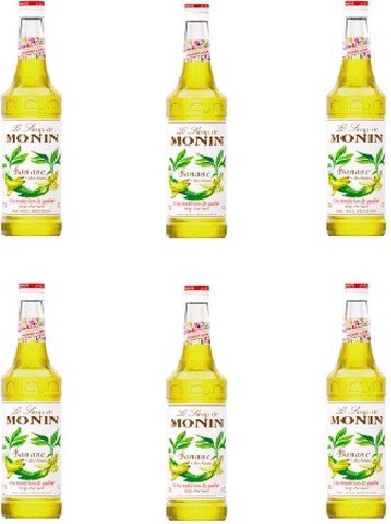 Monin Siroop gele banaan professioneel, fles 6X700 ml | bol