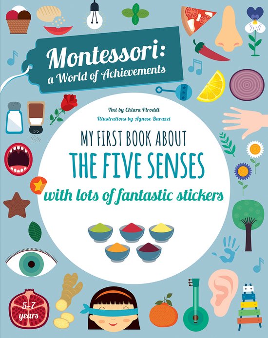 Montessori: Activity Book- My First Book about the Five Senses, Chiara ...