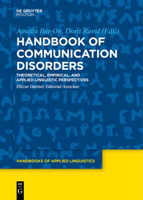 Handbooks of Applied Linguistics [HAL]15- Handbook of Communication Disorders |... | bol