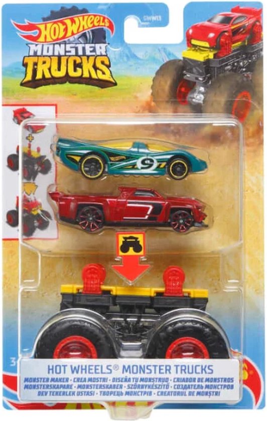 Hot Wheels Monster Jam truck Monster Maker race squad auto's ...