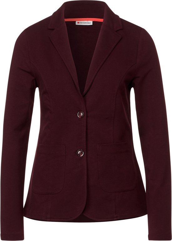 Street One QR basic blazer dames - kleur Purple Brown - maat 44 | bol.com