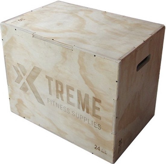 Xtreme Fitness Houten Plyo Box 3-in-1 - 50 x 60 x 75 cm - jump box ...
