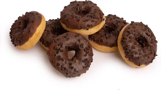 Mini donuts bruin (12 stuks) | bol