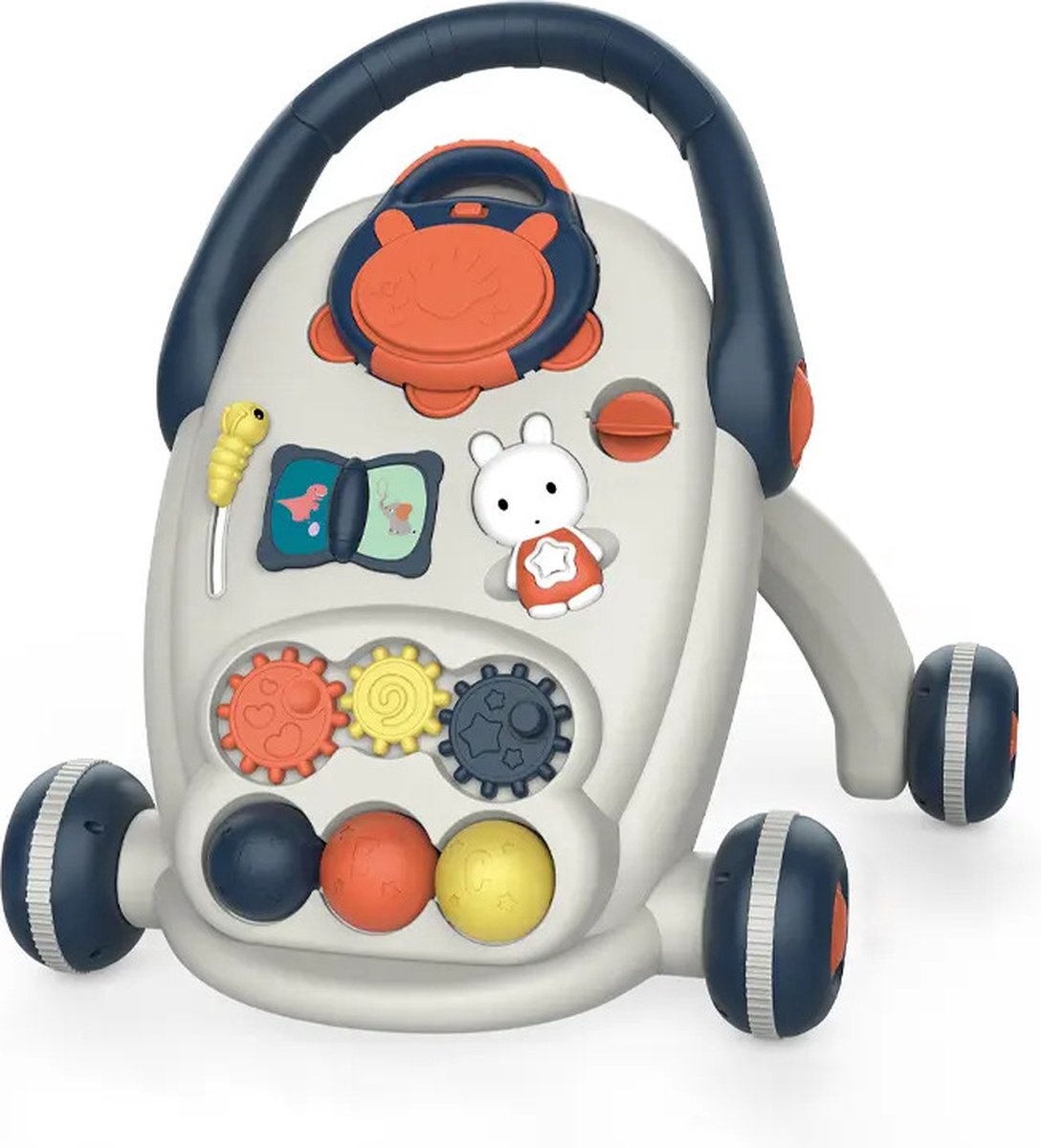 2in1 Loopwagen Baby - Leren Lopen & Spelen - ERGONOMISCHE Baby Walker ...