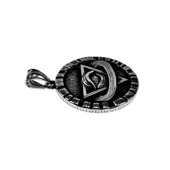 60cm x 3mm Jasseron Ketting + Masonic Hanger Unisex - RVS - Ketting met ...