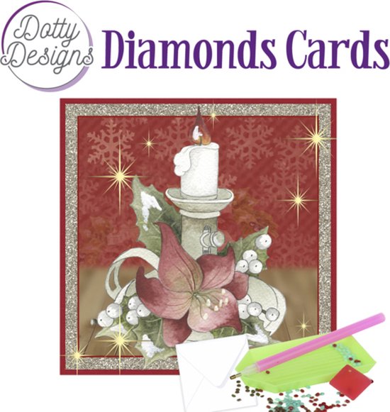 Set van 5 Dotty designs diamond painting kerstkaarten (set 6) | bol