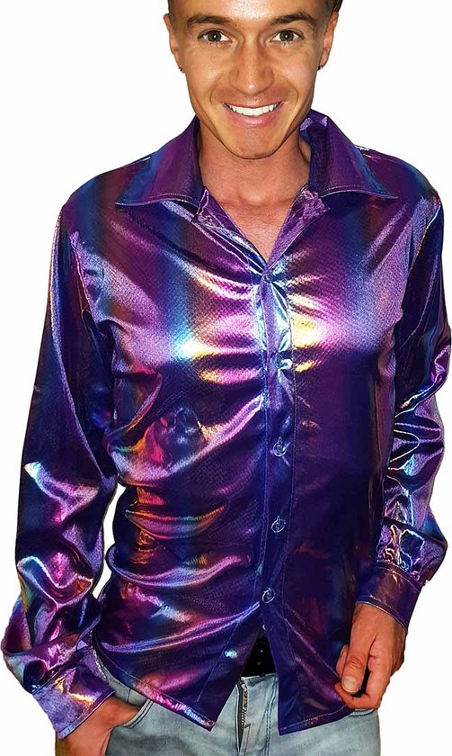 Party blouse regenboog - Overhemd - Carnaval kostuum - Carnavalskleding ...