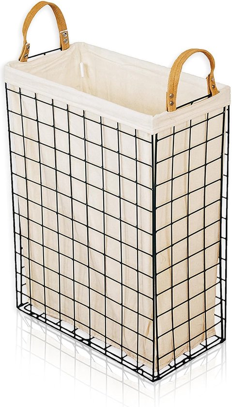 Lycce Wasverzamelaar niche wasmand metaal wasmand smal voor weinig ...