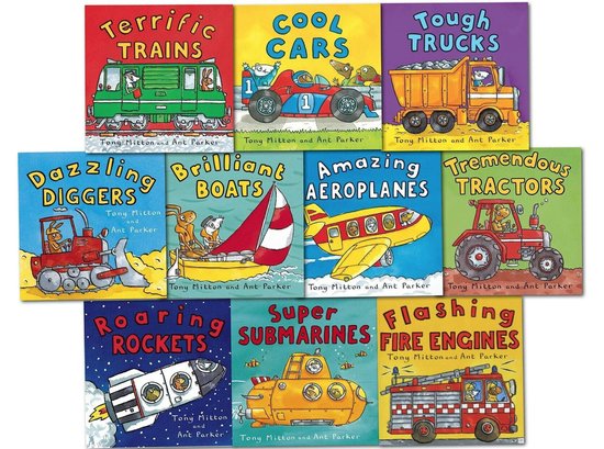 Amazing Machines Truckload Children Collection Tony Mitton 10 Books Box ...