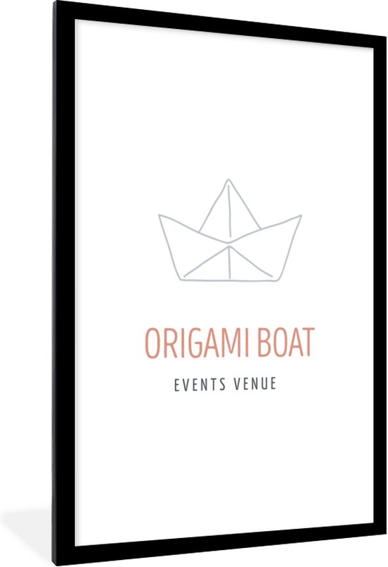 Fotolijst incl. Poster - Origami - Boot - Quotes - Origami boat events ...