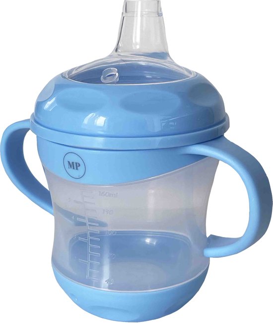 Major Products - Tuitbeker Blauw - 160ml met handvat - Tuitbeker met ...