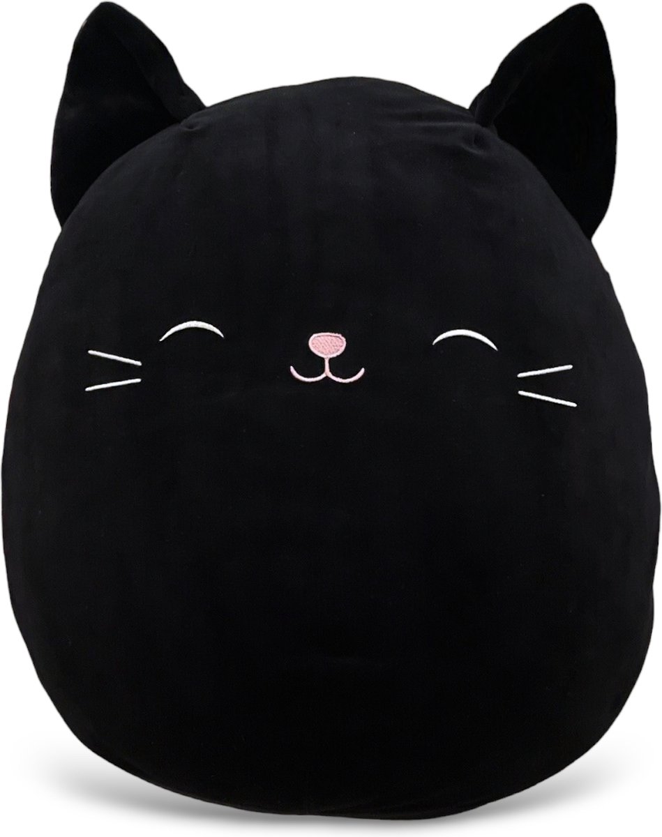 Klikkopers® - Kawaii knuffel - Squish Knuffel - 35CM - Zwarte Kat ...