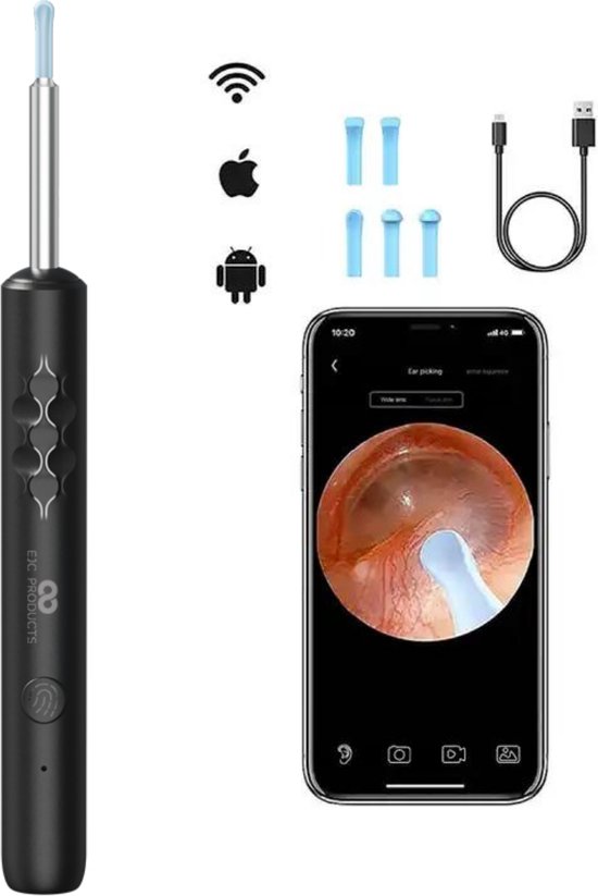 EJC Products Oorsmeer Verwijderaar - Oorreiniger - Otoscoop - Oorsmeer ...