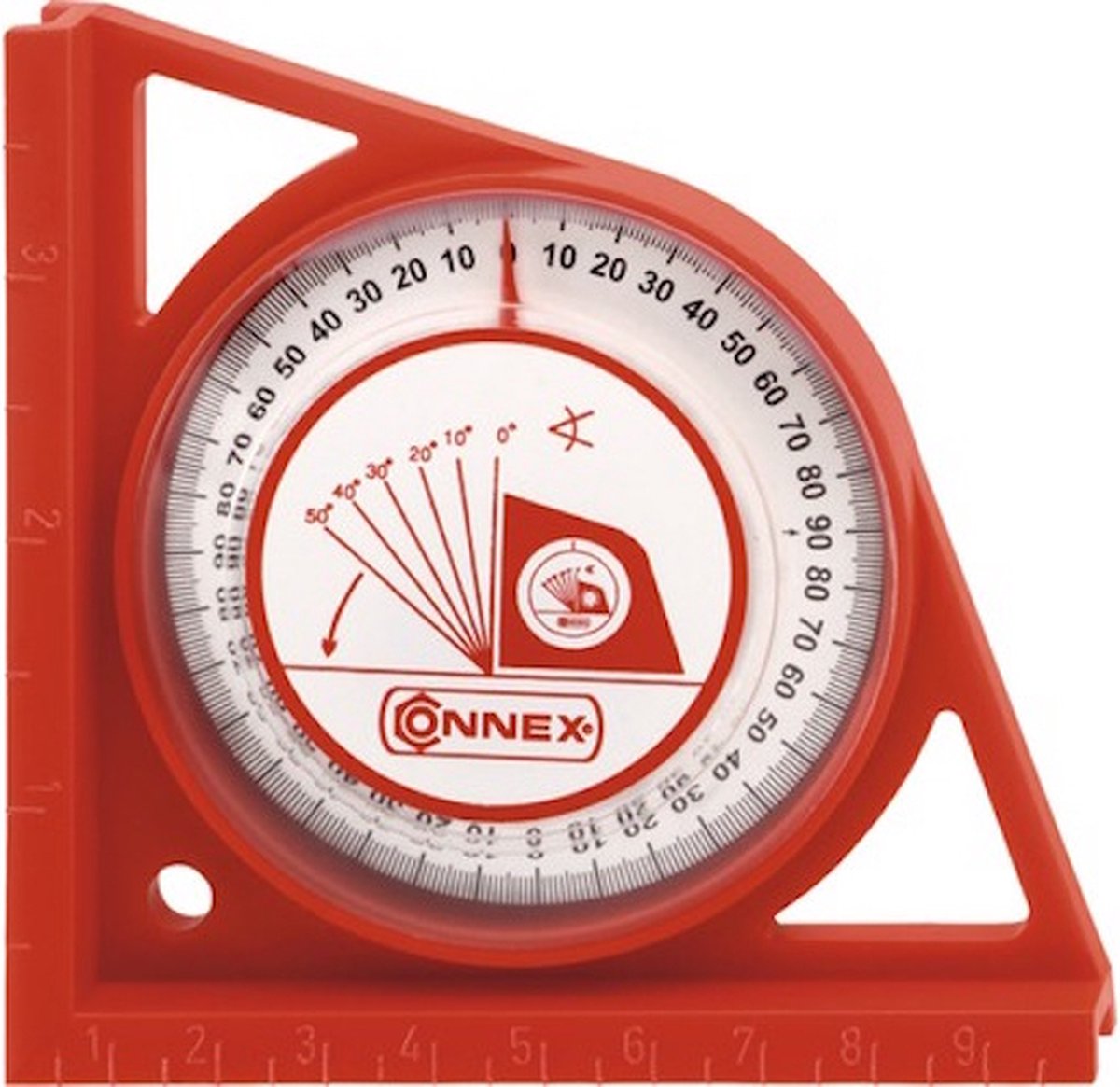 Hoekmeter - Gradenmeter 10 x 10 cm | bol