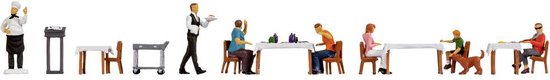 NOCH 16246 H0 Themaset figuren 'restaurant' figuren Geverfd | bol