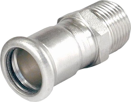 Bonfix Press - RVS 316 - perskoppeling - Punstuk - 1" x 22 mm - buitendraad - KIWA -... | bol