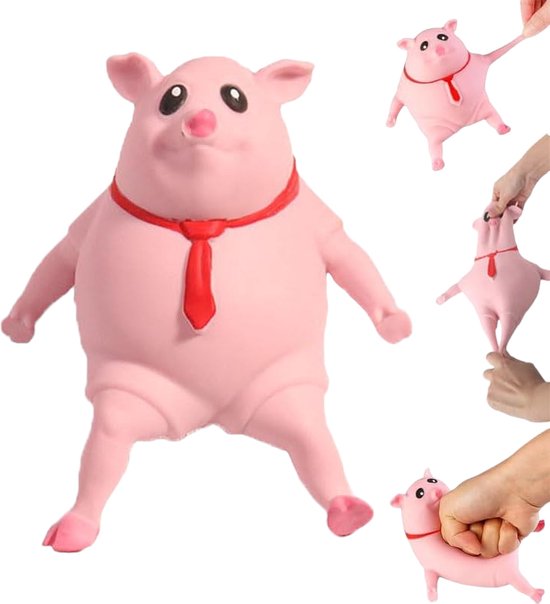 Klikkopers® - Squishy - Splat Pig - Varken Speelgoed - 25 cm - Anti ...