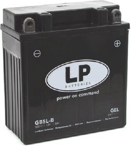 LANDPORT (LP) GB5L-B MOTOR GEL ACCU 12 VOLT 5,0 AH (50512 - MG LB5-3) | bol