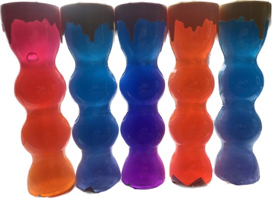 Magic Crystal Mud - Sticky Icky - Slijm - Putty - set van 5 - Glitters ...