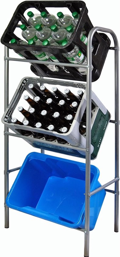 Profeco krattenrek voor 3 kratten - Opbergrek | Rek voor ...