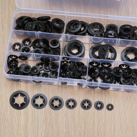 Starlock sluitringen, binnentand snelsluiting, borgring, assortiment ...