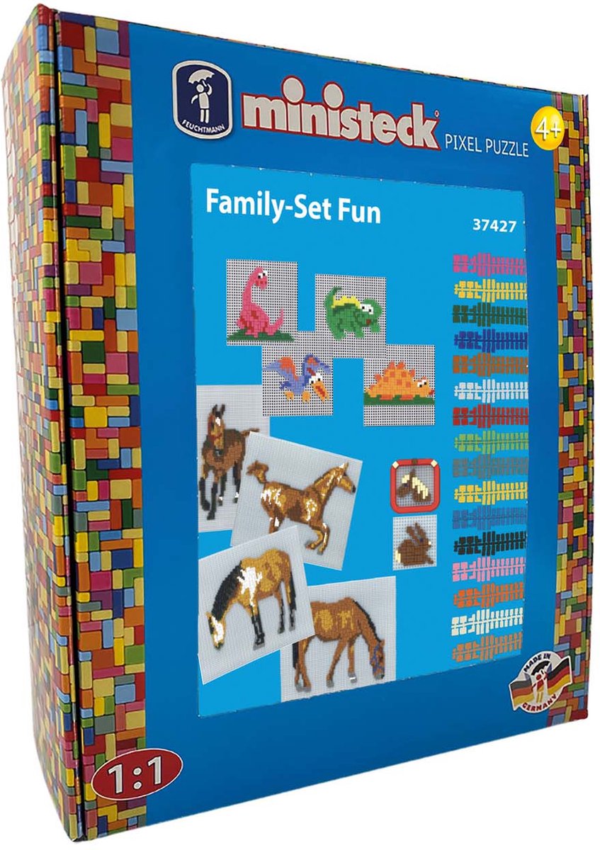 Ministeck Family Set Fun - XL Box - 1800 delig | bol