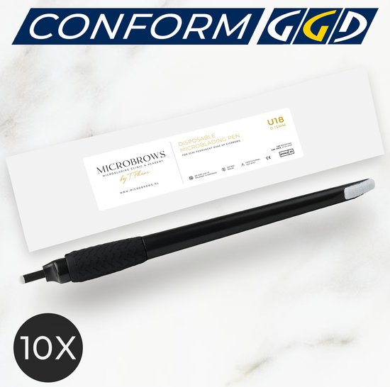 MicroBrows Disposable Microblading Pen U18 0.15mm (10 stuks ...
