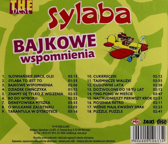 Sylaba: The Best - Bajkowe Wspomnienia [CD], Dziecięca Rewia | Muziek ...