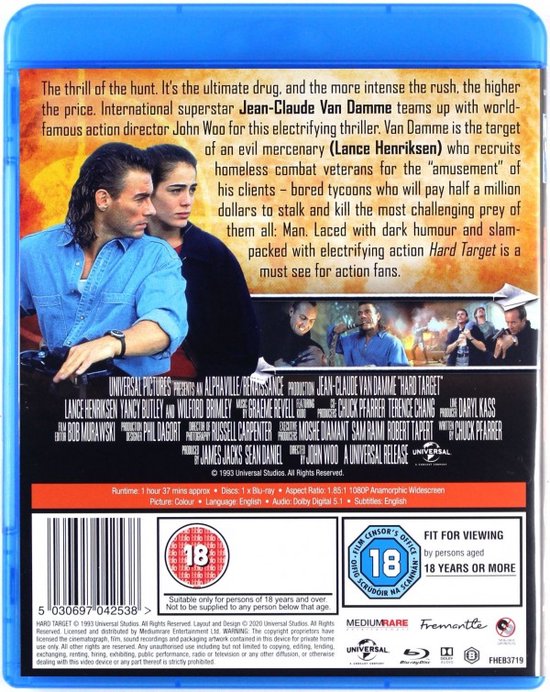 Hard Target [Blu-Ray] (Blu-ray), Lance Henriksen | Dvd's | bol