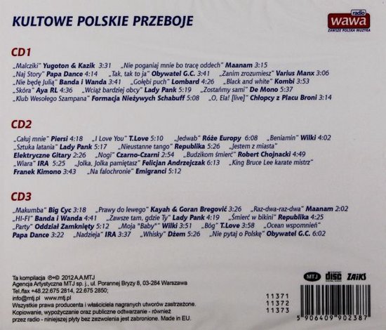 Kultowe polskie przeboje Radia Wawa 2 [3CD], various artists | Muziek | bol