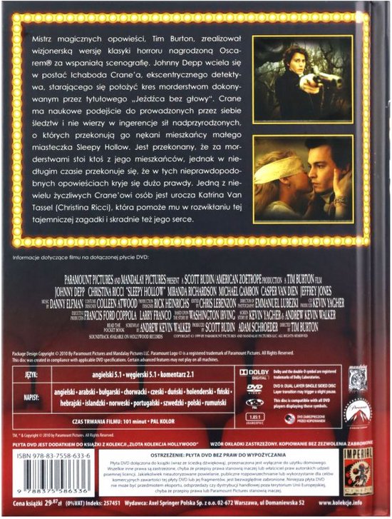 Sleepy Hollow [DVD] (Dvd), Christina Ricci | Dvd's | bol