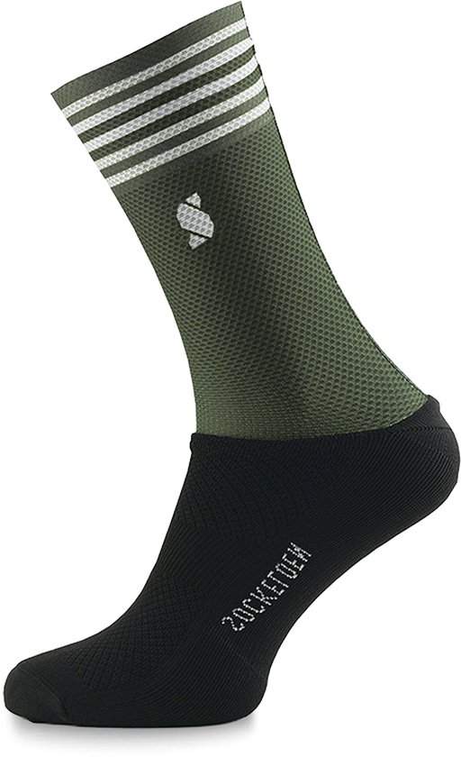 Sockeloen Leger Groene Aero Fietssokken Green | bol