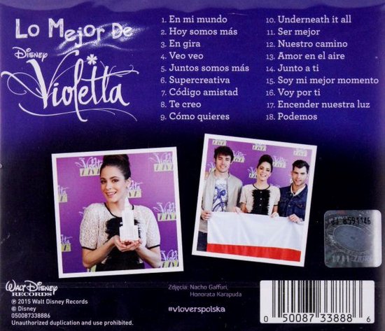 Violetta - Lo Mejor De Violetta (PL) (Disney) [CD], Violetta | Muziek | bol